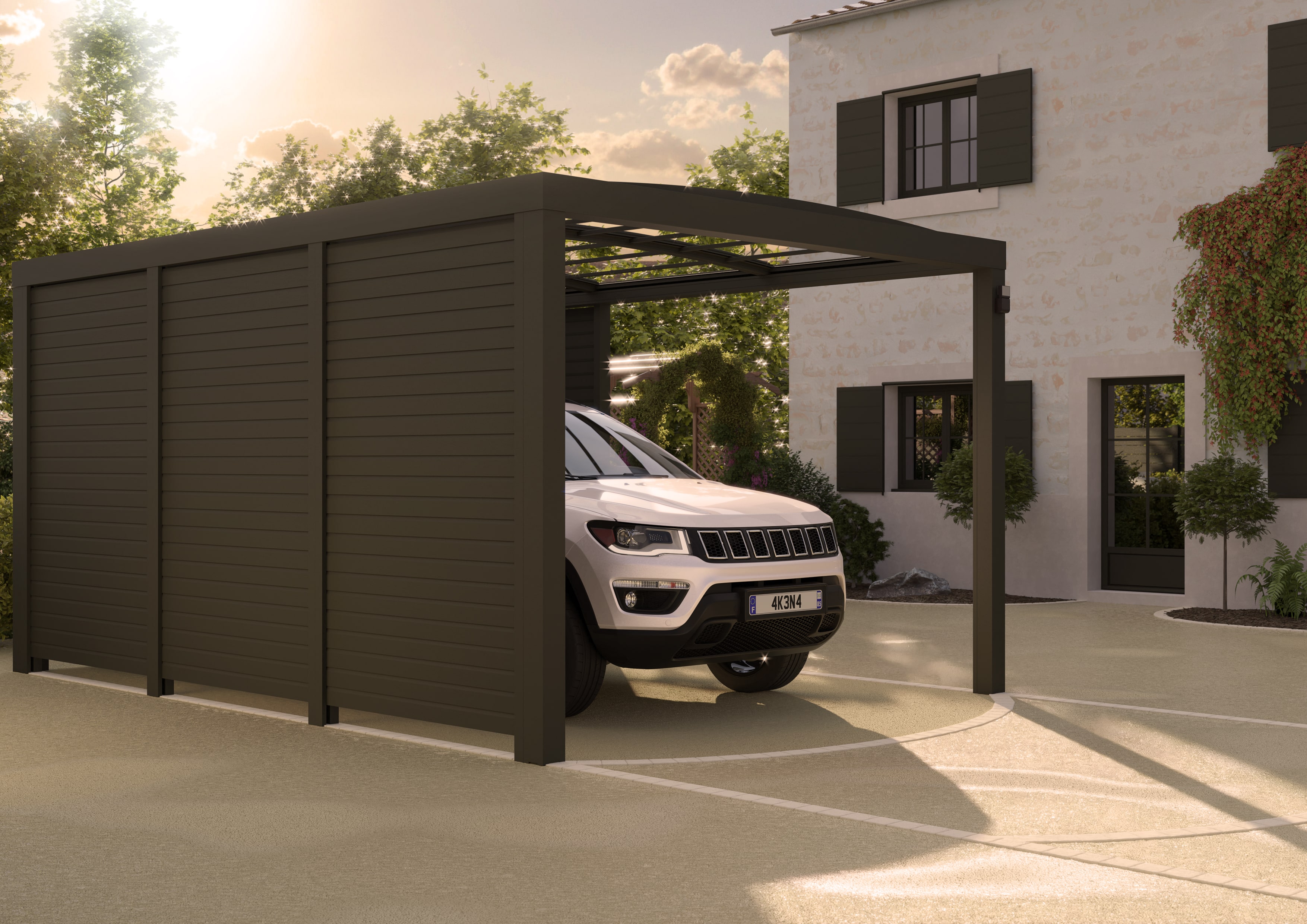 Come creare un posto auto in giardino con un carport